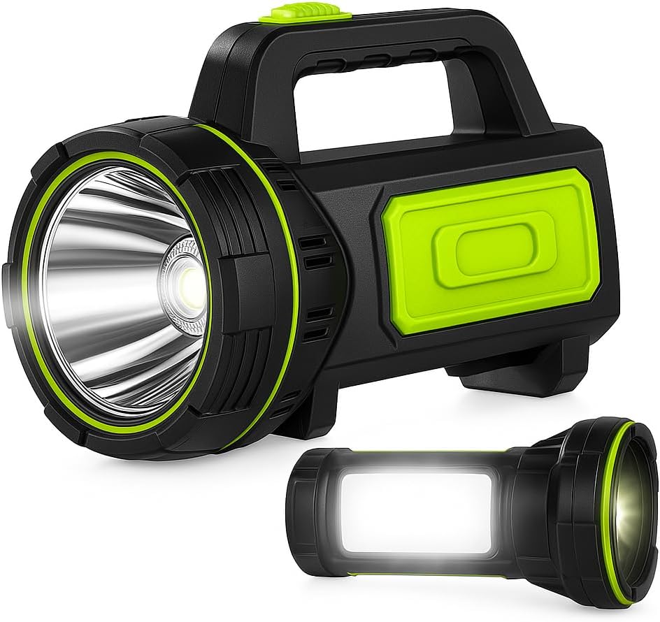NIANPU Ultra-Bright LED Rechargeable Torch – 1000LM Handheld Flashlight ...