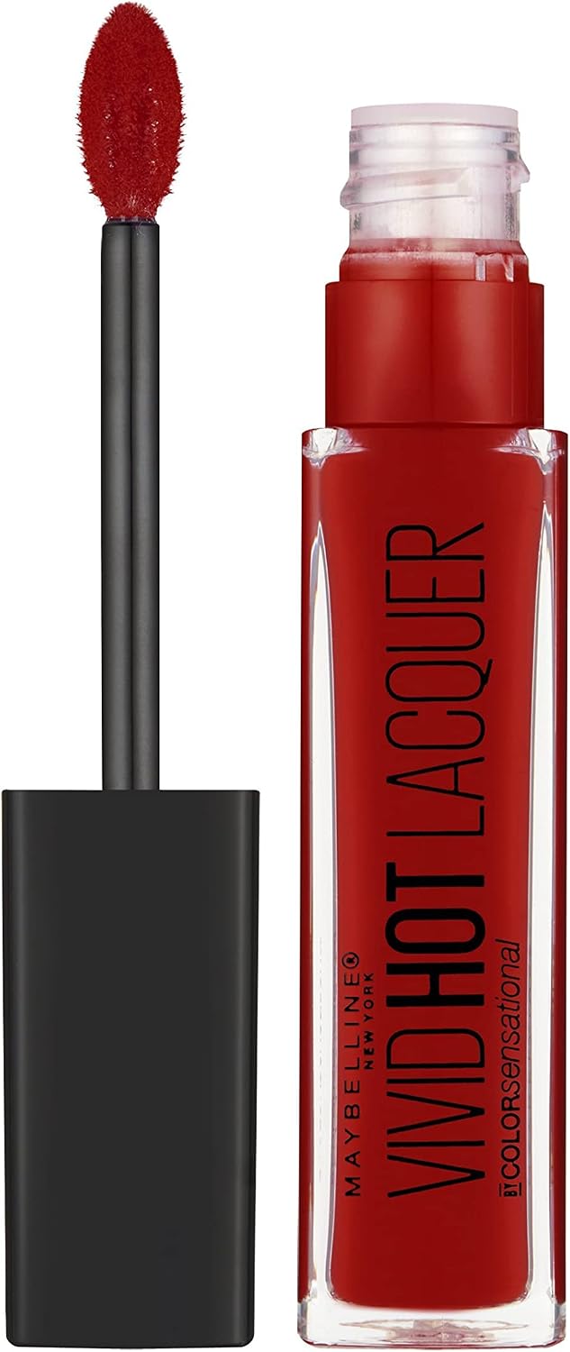 Maybelline Color Sensational Vivid Hot Lacquer Liquid Lipstick, Number ...