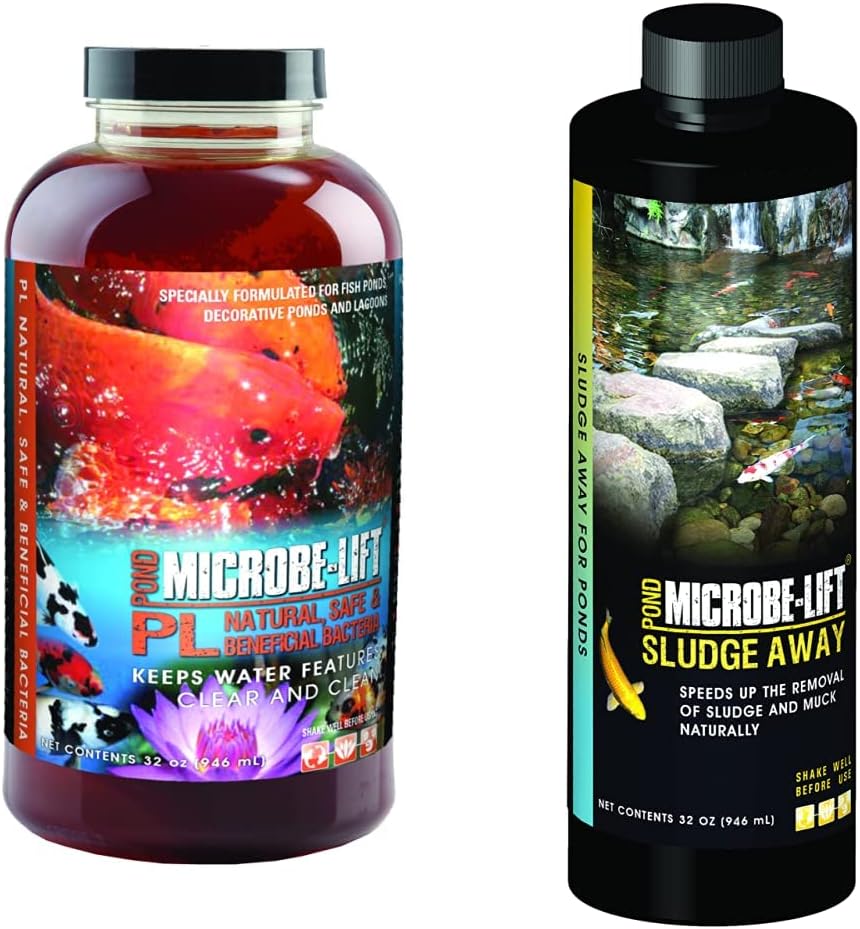 Amazon.com : MICROBE-LIFT PL Pond Bacteria and Sludge-Away Pond Sludge ...