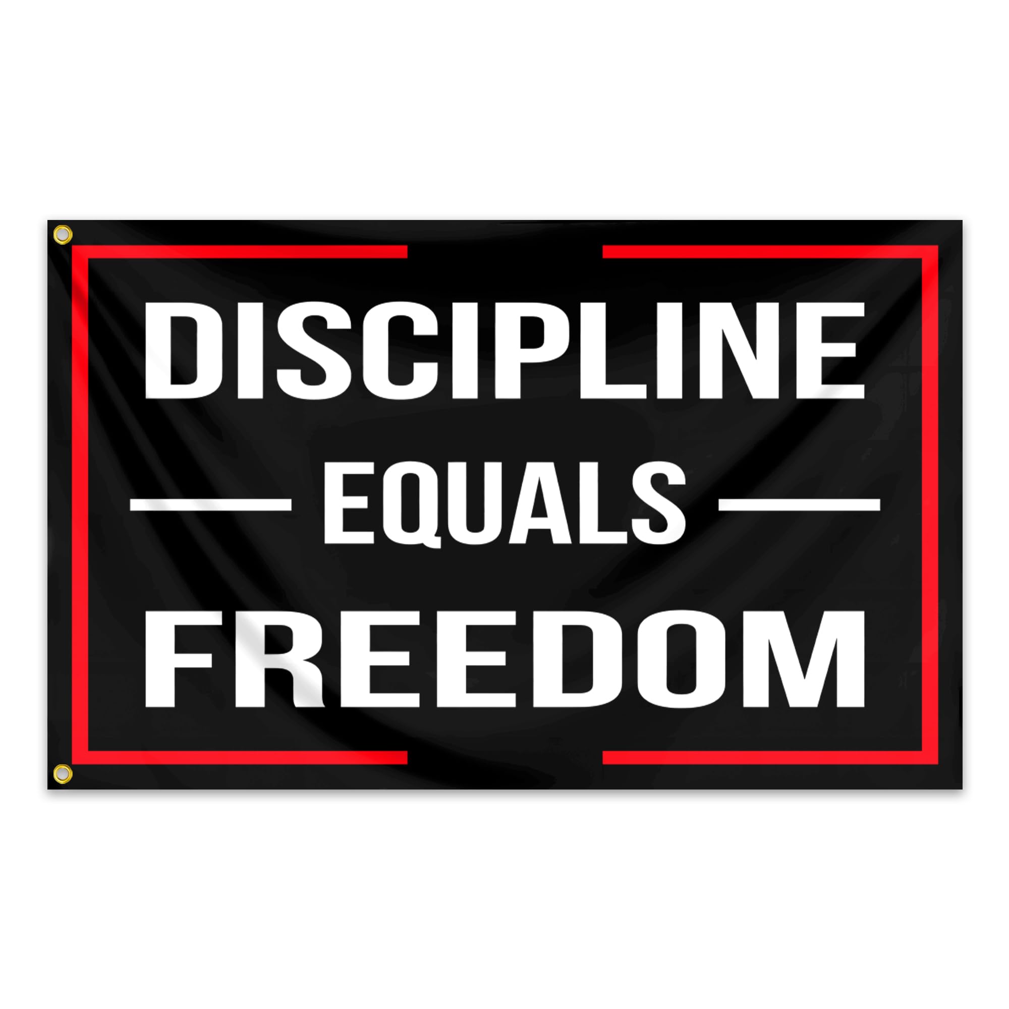 Amazon.com : Discipline Equals Freedom Flag 3x5 Ft Motivational Fitness ...