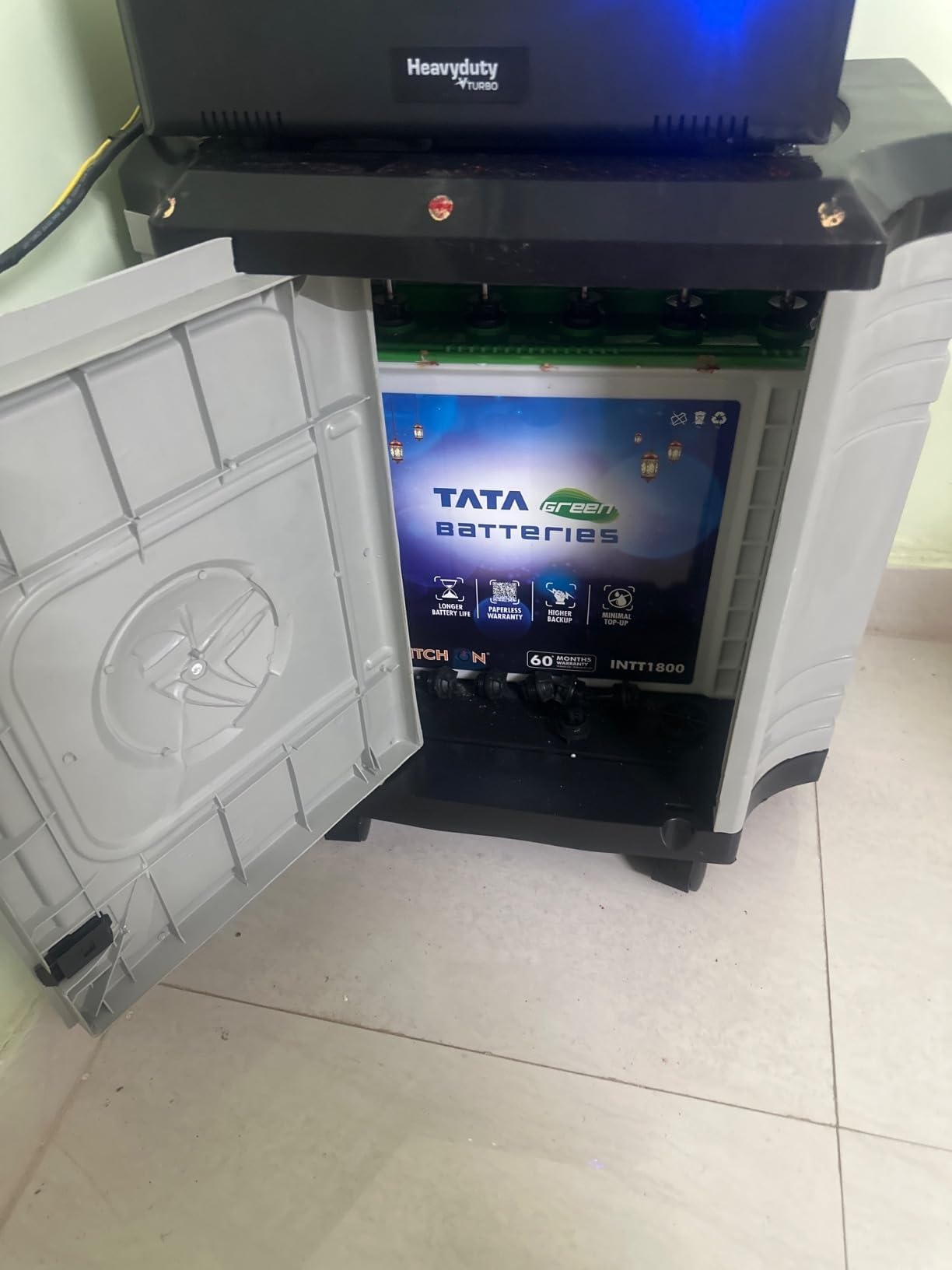 Tata Green Batteries Inverter & Battery Combo (Switch On Pure Sine Wave ...