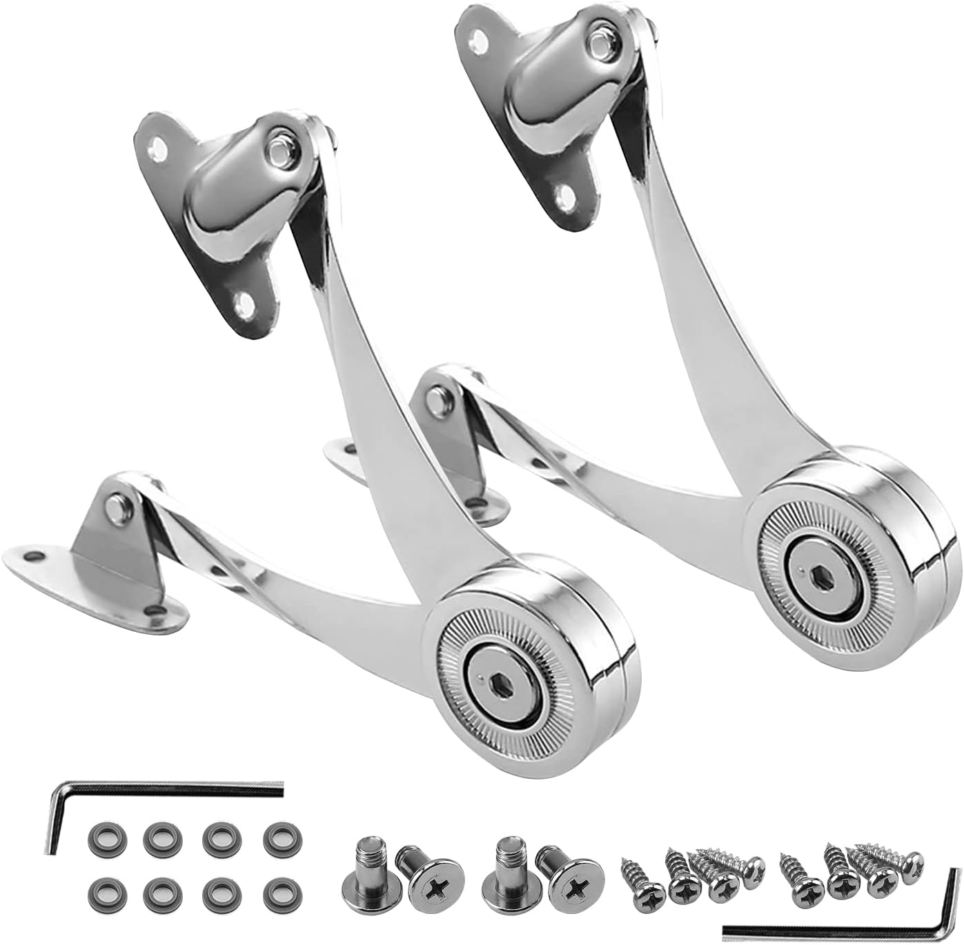 2 Pcs Toy Box Hinges Soft Close - Lid Support Hinges Heavy Duty ...