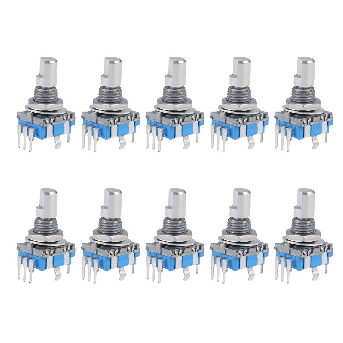 uxcell 360 Degree Rotary Encoder Code Switch Digital Potentiometer 5 ...