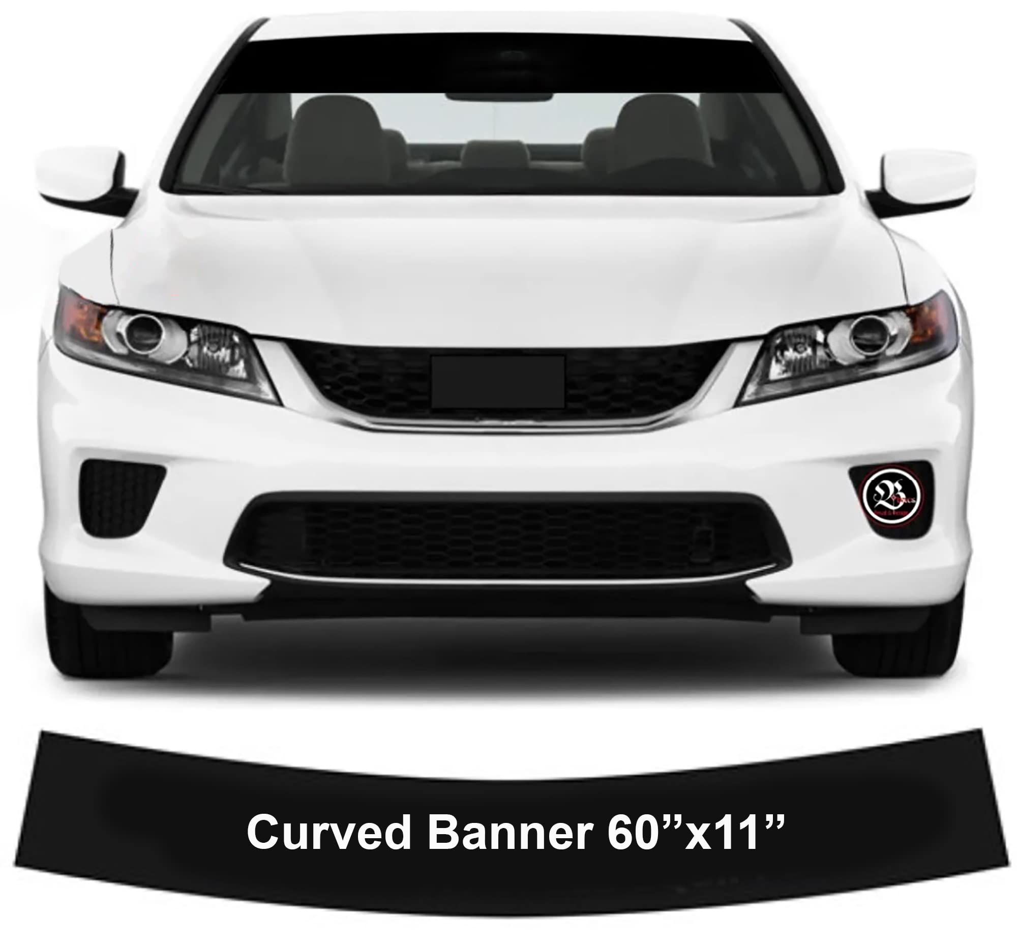 Amazon.com - Windshield Banner Sun Strip Visor Decal Sticker Precut ...