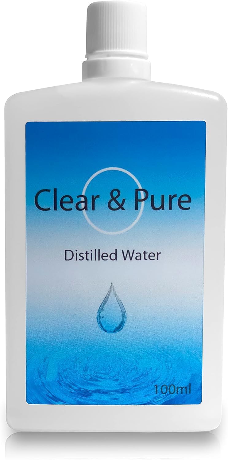 SMALL! *100ml* Clear & Pure Distilled Water – Ultimate Purity for ...
