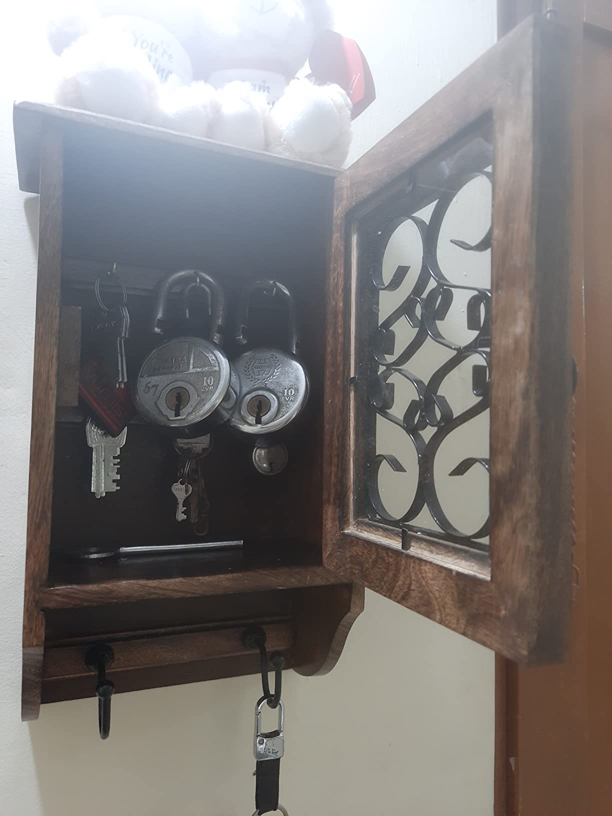 Craftland Wooden Wall Hanging Decorative Key Box/Key Rack Cabinet ...