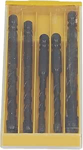 Masonry Drill Bits Set, 5Pcs Concrete Drill Bit Set, Reinforced Bit ...