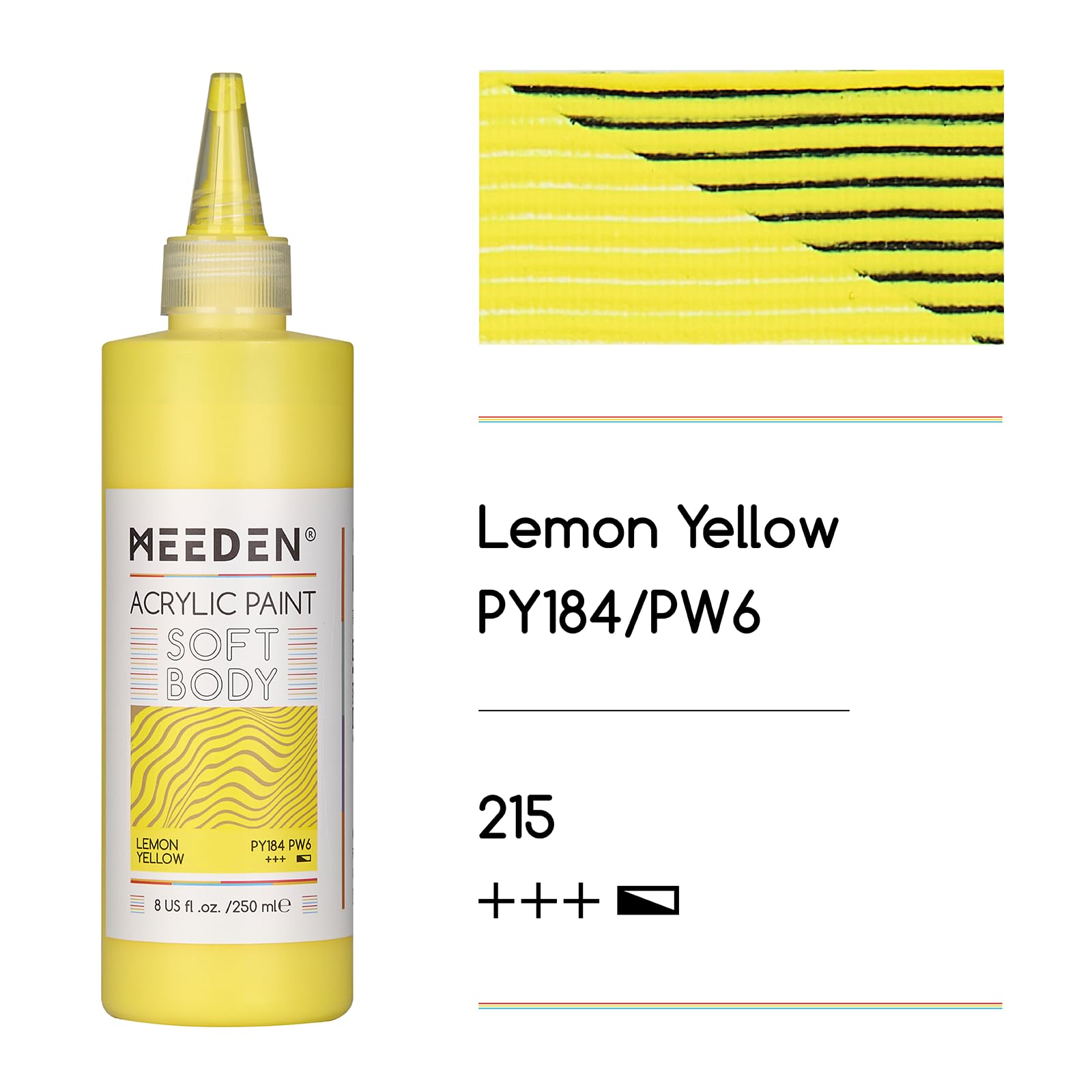Snapklik.com : MEEDEN Soft Body Acrylic Paint: Lemon Yellow Hue Matte ...