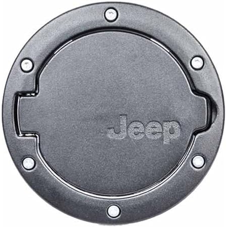 Amazon.com: Mopar 82215122 Cast Aluminum Fuel Door Jeep Wrangler ...