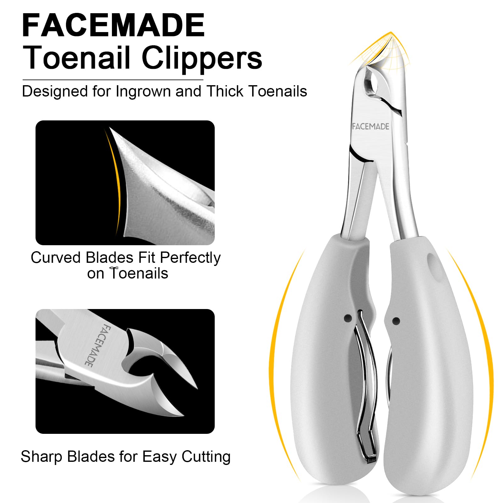 Snapklik.com : FACEMADE Toenail Clippers, Professional Ingrown Toenail ...