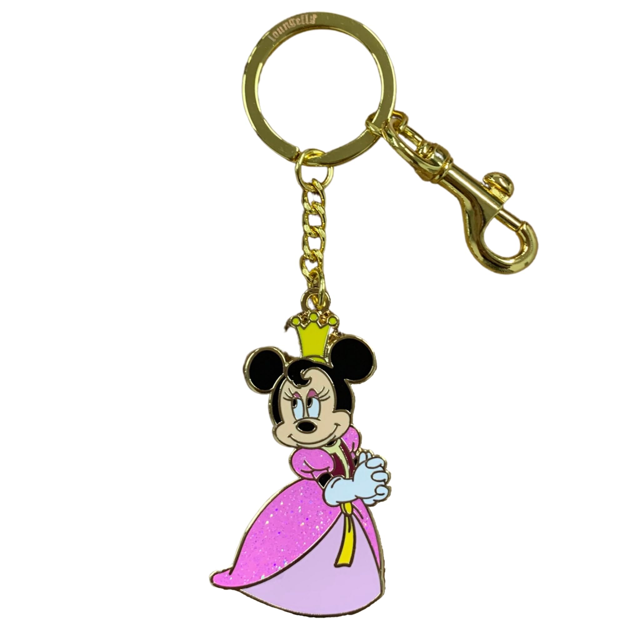 Loungefly Minnie Mouse The Three Musketeers Pink Princess Keychain at ...