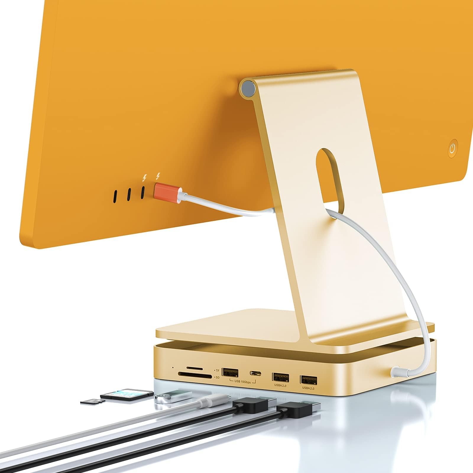 Amazon.com: USB C HUB for iMac 24 inch 2021/2023, PULWTOP 7 in 1 USB ...