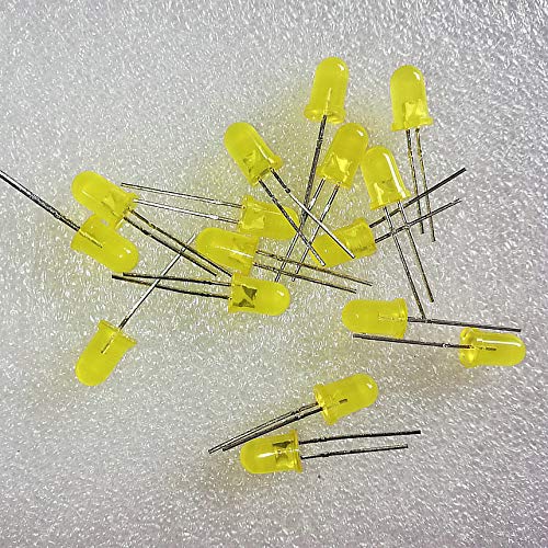 200PCS 5MM DIP LED Yellow high Bright F5 Quality Bead Light Emitting ...