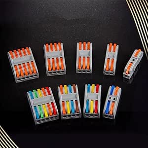 Amazon.com: GeRRiT Quick Cable Connector Spring Splice Wiring Connector ...
