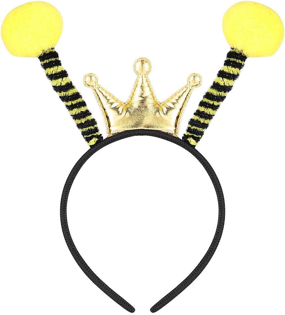 Amazon.com: BinaryABC Halloween Bee Headband & Antenna Ball Headband ...