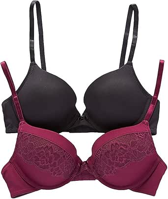 Self Expressions Women's SE5757 Push Up T-Shirt Bra - 2 Pack at Amazon ...