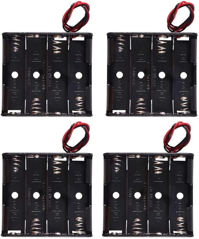 Amazon.com: AIMPGSTL AA Battery Case Holder 1.5V, 4PCS DIY Battery ...