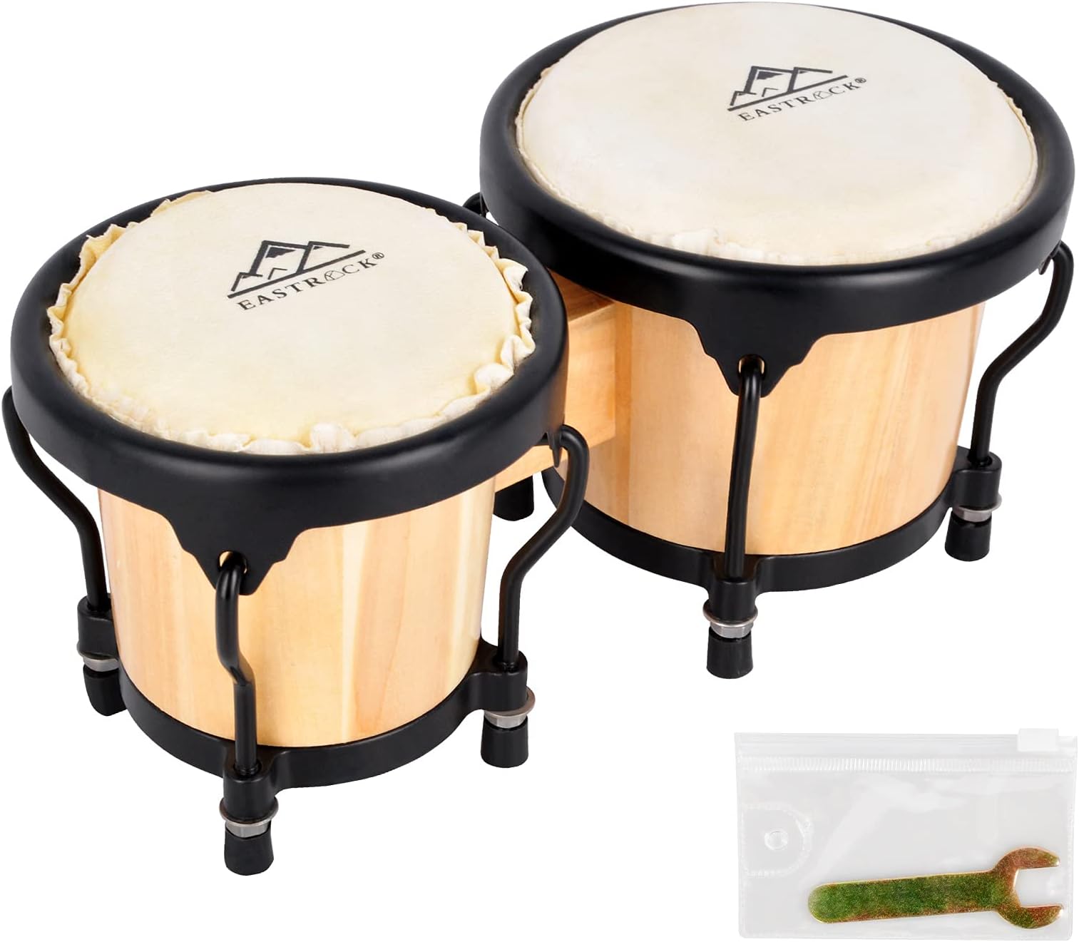 EastRock 4” & 5” Bongos Drums, Bongos Drums Set for Adults Beginners ...