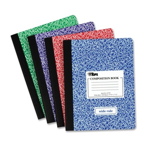 Wholesale CASE of 25 - Tops Wide Ruled Composition Books-Compostion ...