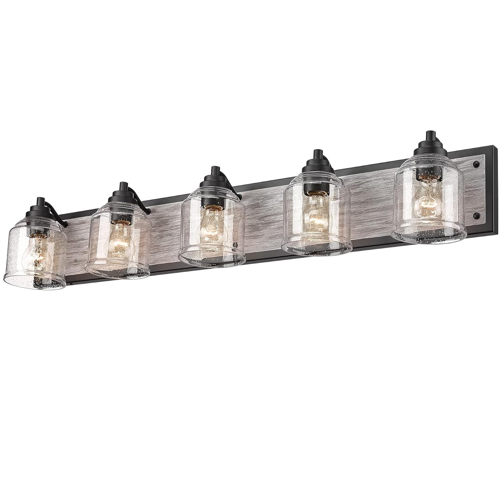 40" Large Farmhouse Bathroom Vanity Light,Handmade Grey Wood Vanity ...