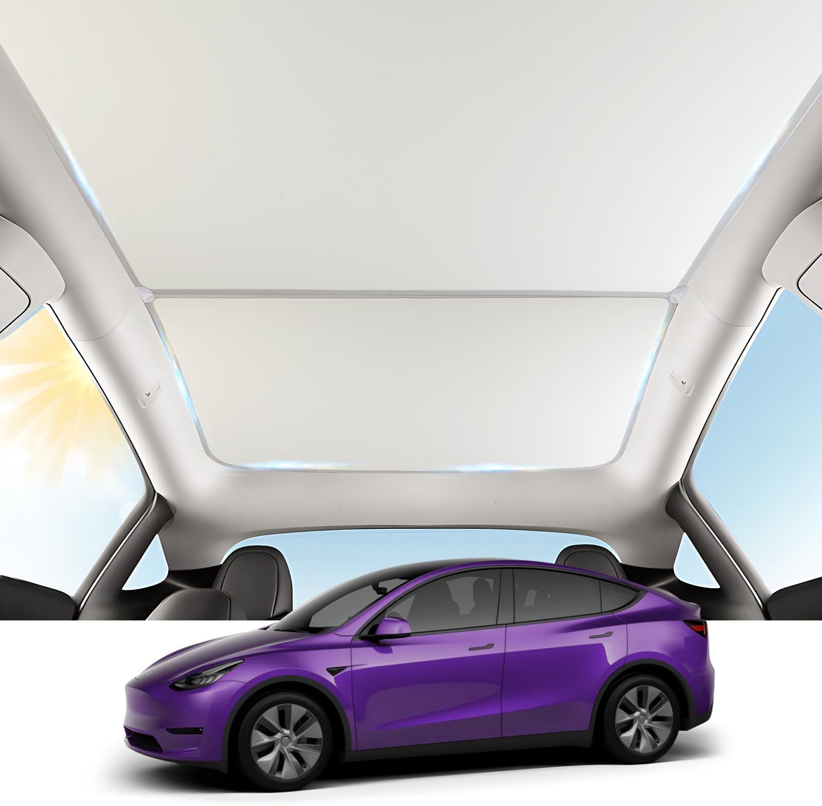 Amazon.com: Tesla Model Y Sunshade Roof Sunroof Shade Upgrade 4.0 ...