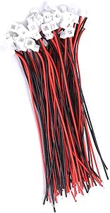 100MM JST Connector Micro JST 1.25MM 2-Pin Male&Female Connector Plug with Wires Cables 20 Sets ...