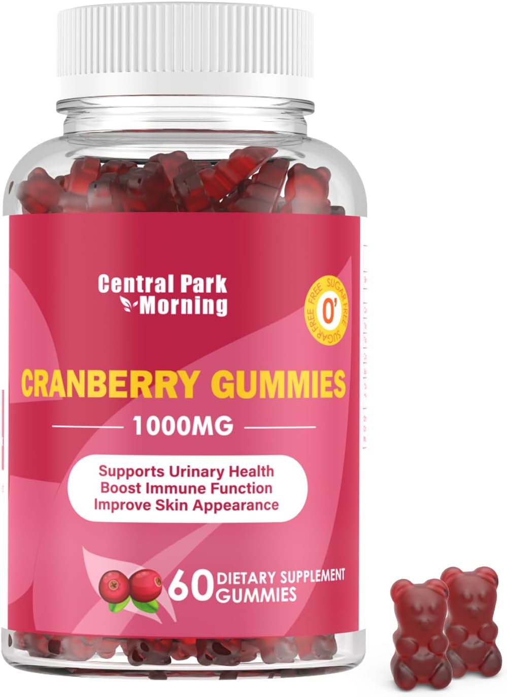 Amazon.com: Central Park Morning Cranberry Gummies for Urinary Tract Health