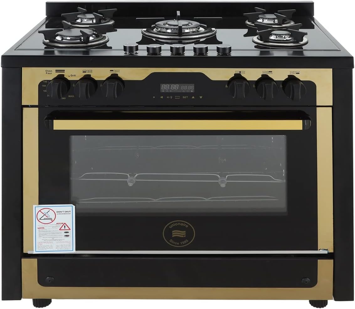Unionaire C69GB-1GC-383-IDSP-S-PC-2W-AL Freestanding Cooker, 5 Gas ...