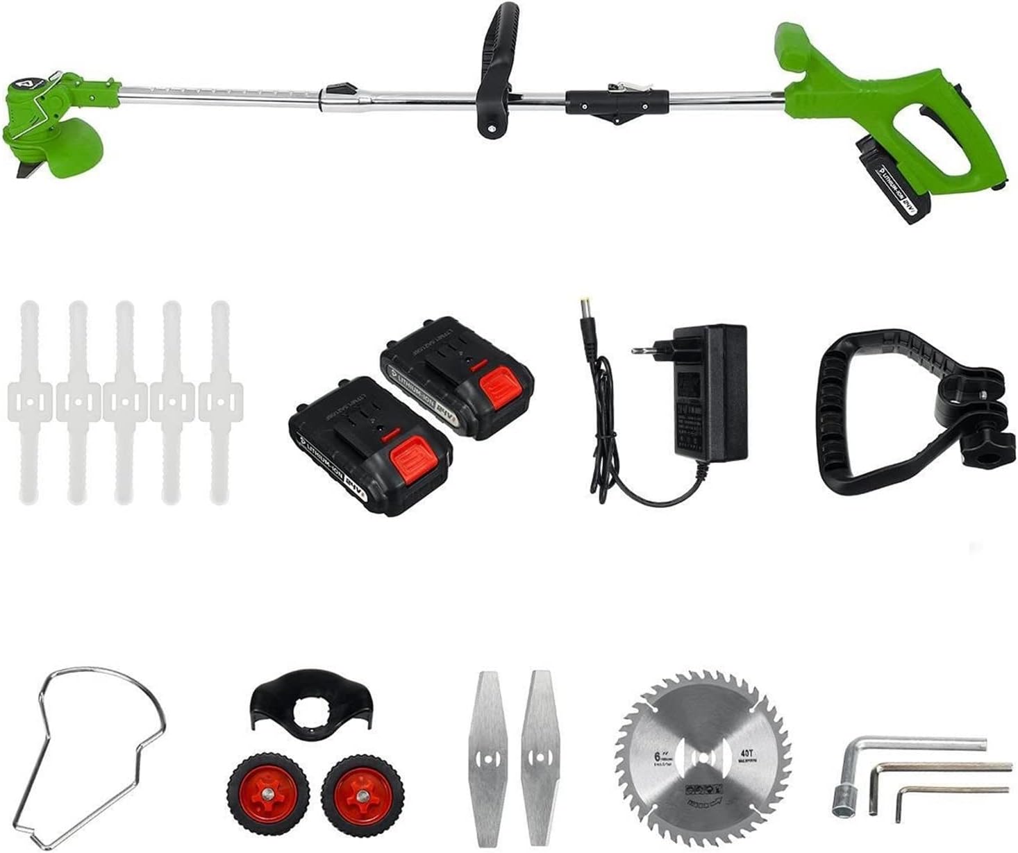 Amazon.com : Electric Lawn Mower, Folding Electric Grass Trimmer 21V ...