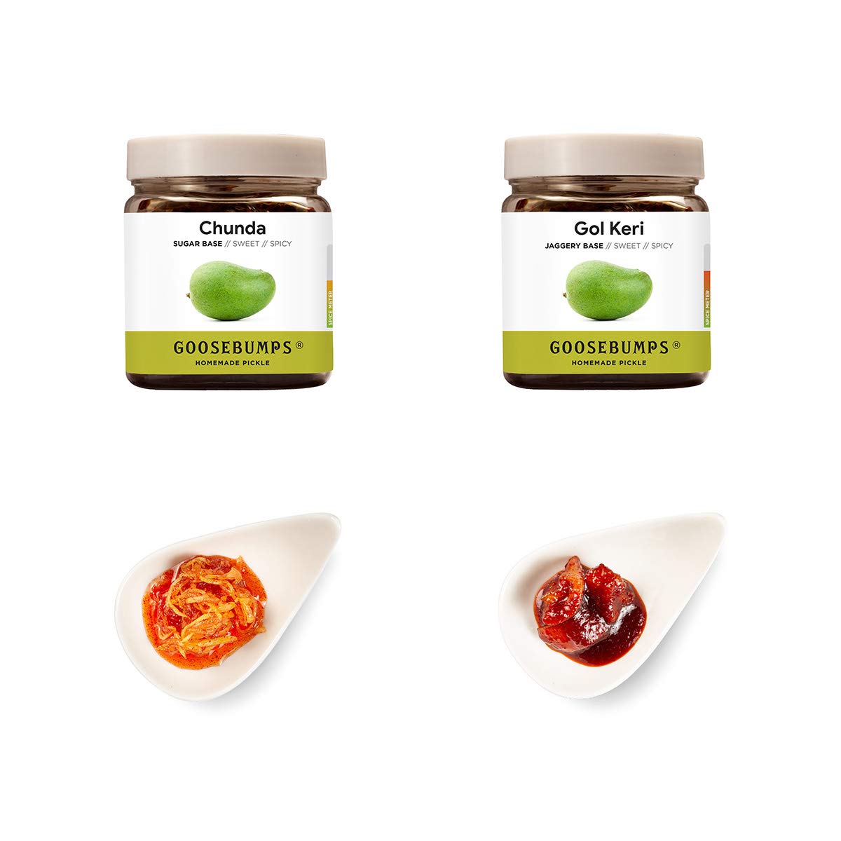 Goosebumps Sweet Mango Pickles Combo | Chunda Pickle, GOL Keri Pickle ...