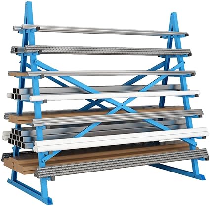 Amazon.com: Yeeoy Steel Horizontal Storage Rack, 7 Tier Detachable ...