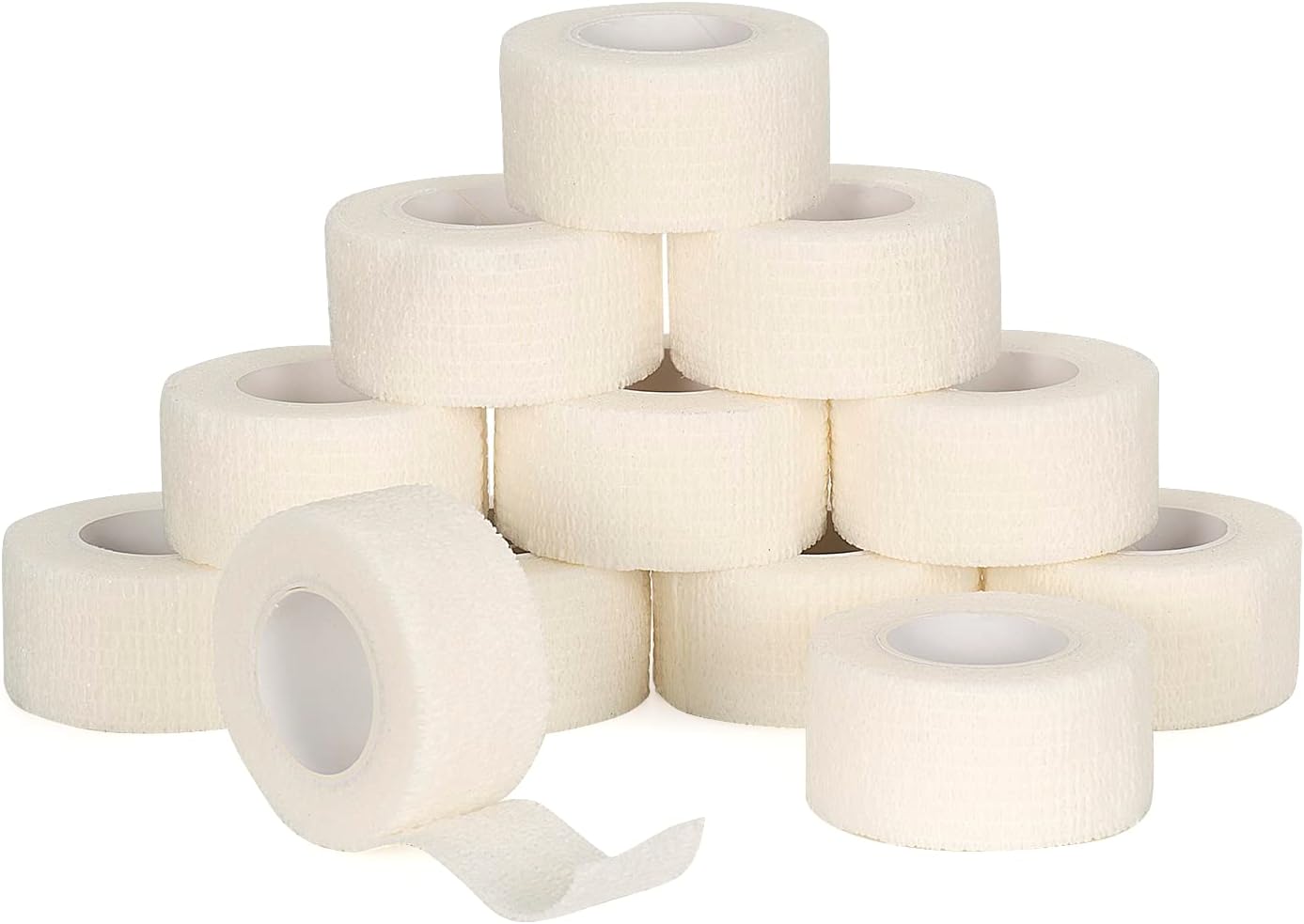 SEADESKY 12 Rouleaux Bandage Autoadhésif Cohésifs 2.5cm Bande Cohésive ...
