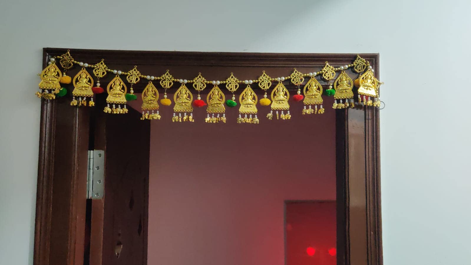 CraftVatika Shree Laxmi Devi Kalash Toran Bandarwal for Door Wall Main ...