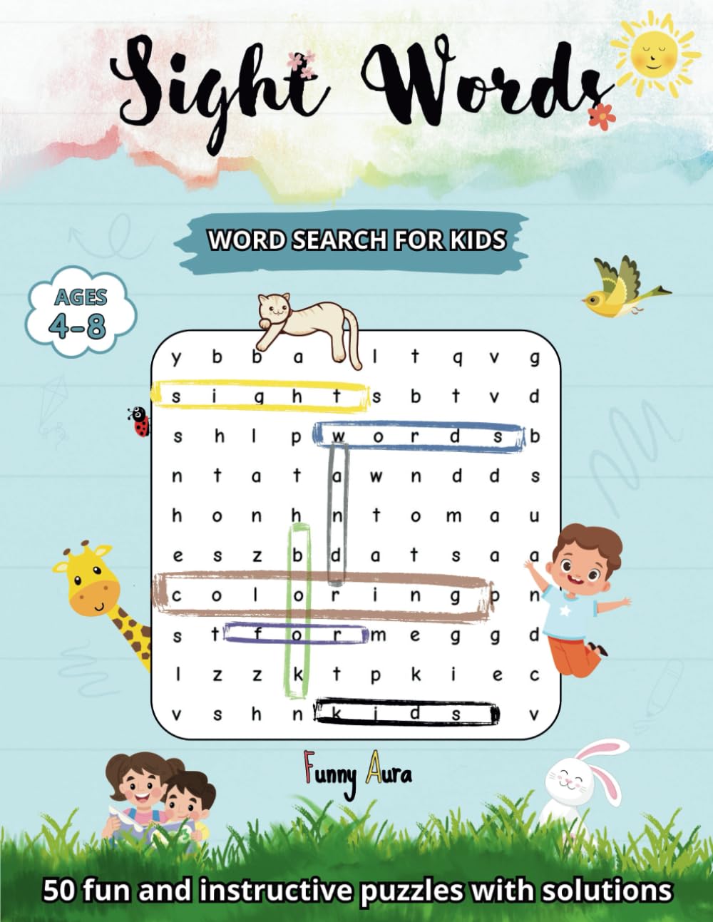 Amazon.com: Word Search Sight Words: High Frequency Activity Book for ...