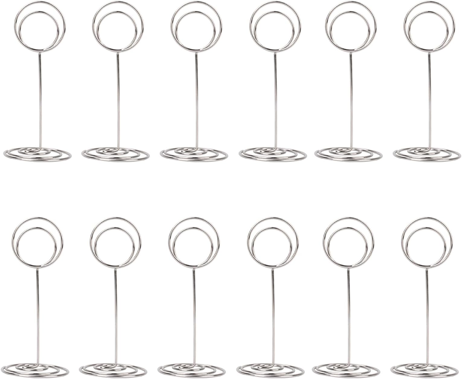 Amazon.com: Table Number Card Holders, 25 Pack Wire Shape Table Photo ...