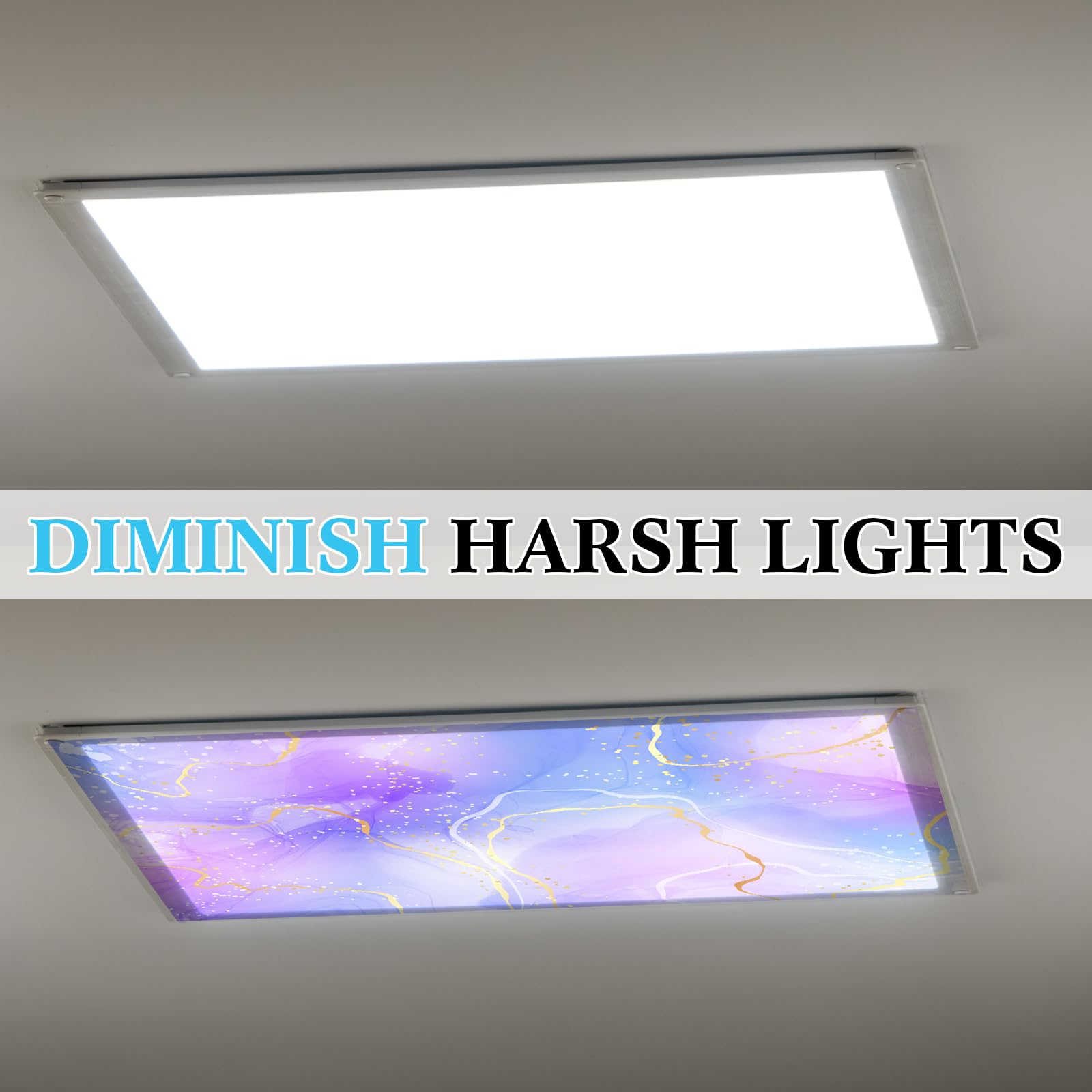 Snapklik.com : VIHOSE 6 Pcs Fluorescent Light Covers For Ceiling Lights ...