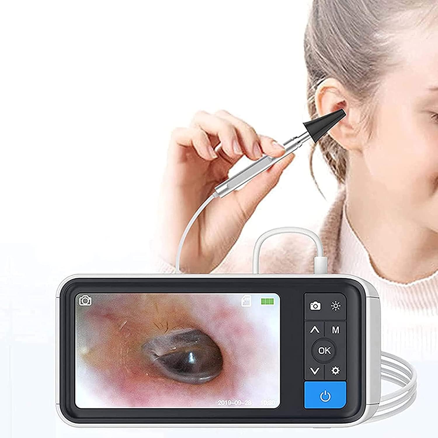 MYDLO Digital Otoscope, 3.9mm Lens, 4.5 Inch Screen, Digital Otoscope ...