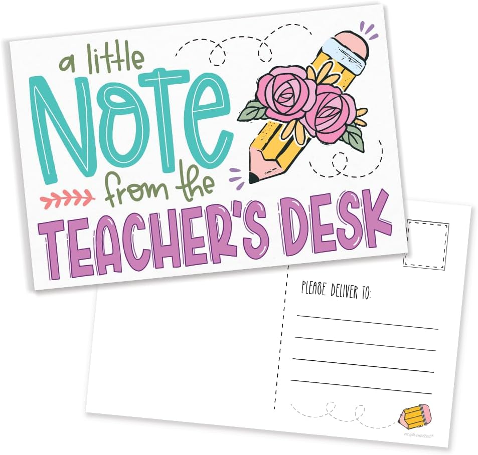 Amazon.com : Brag Cards Teacher Mail - 50 Postcards For Notes Home To ...
