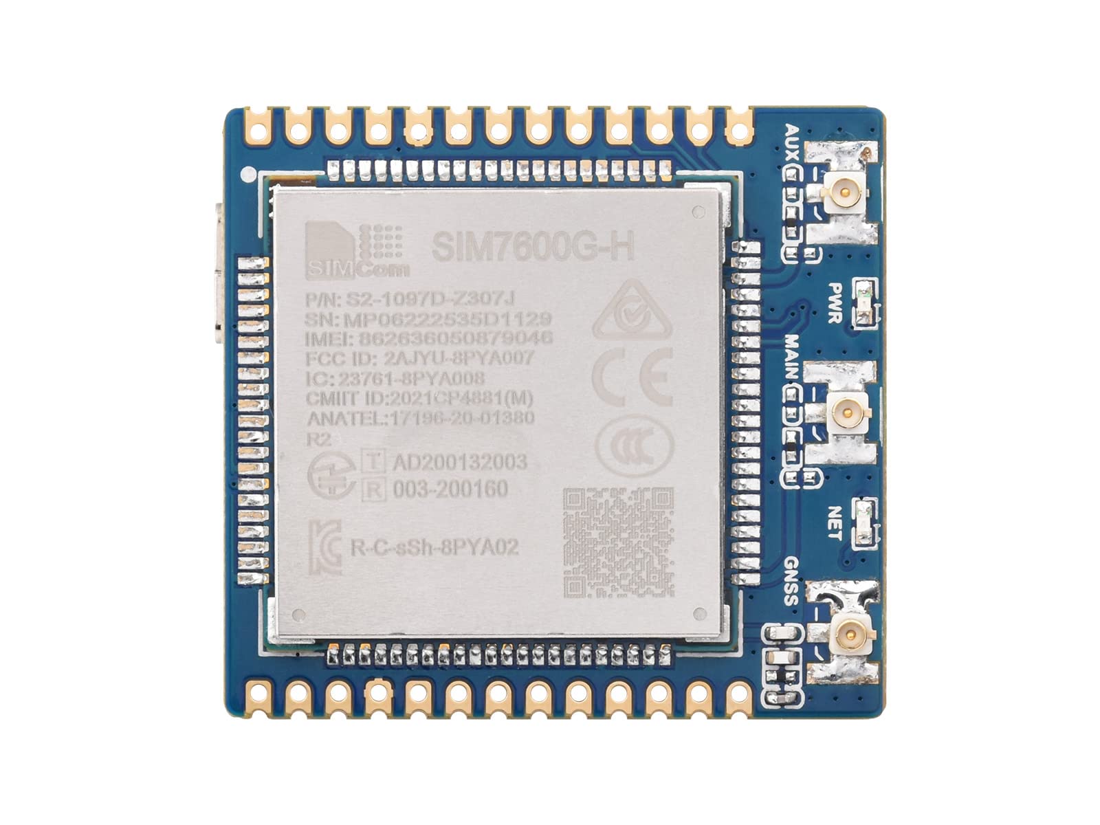 Waveshare SIM7600G-H 4G-Module, Support GNSS Positioning/4G/3G/2G ...
