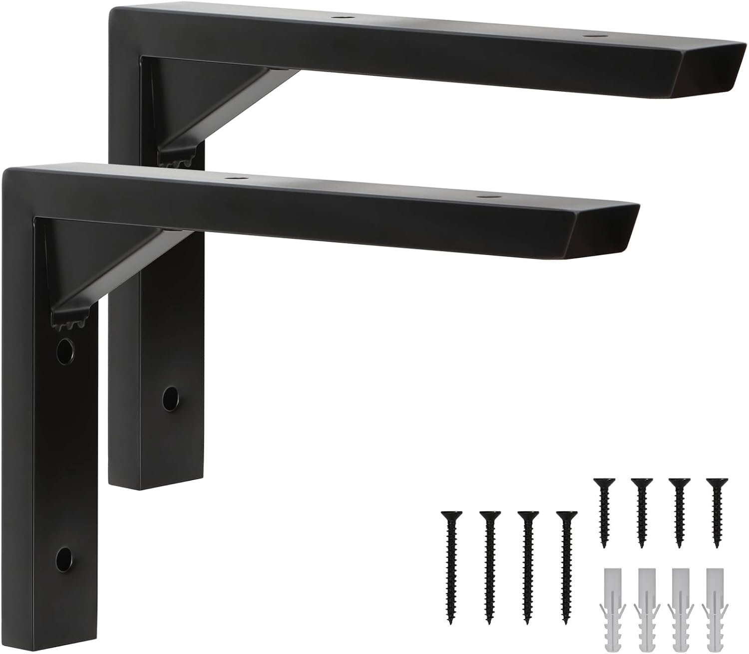 Terafeels 2 Pack Black Scaffold Board Shelf Brackets – Stainless Steel ...
