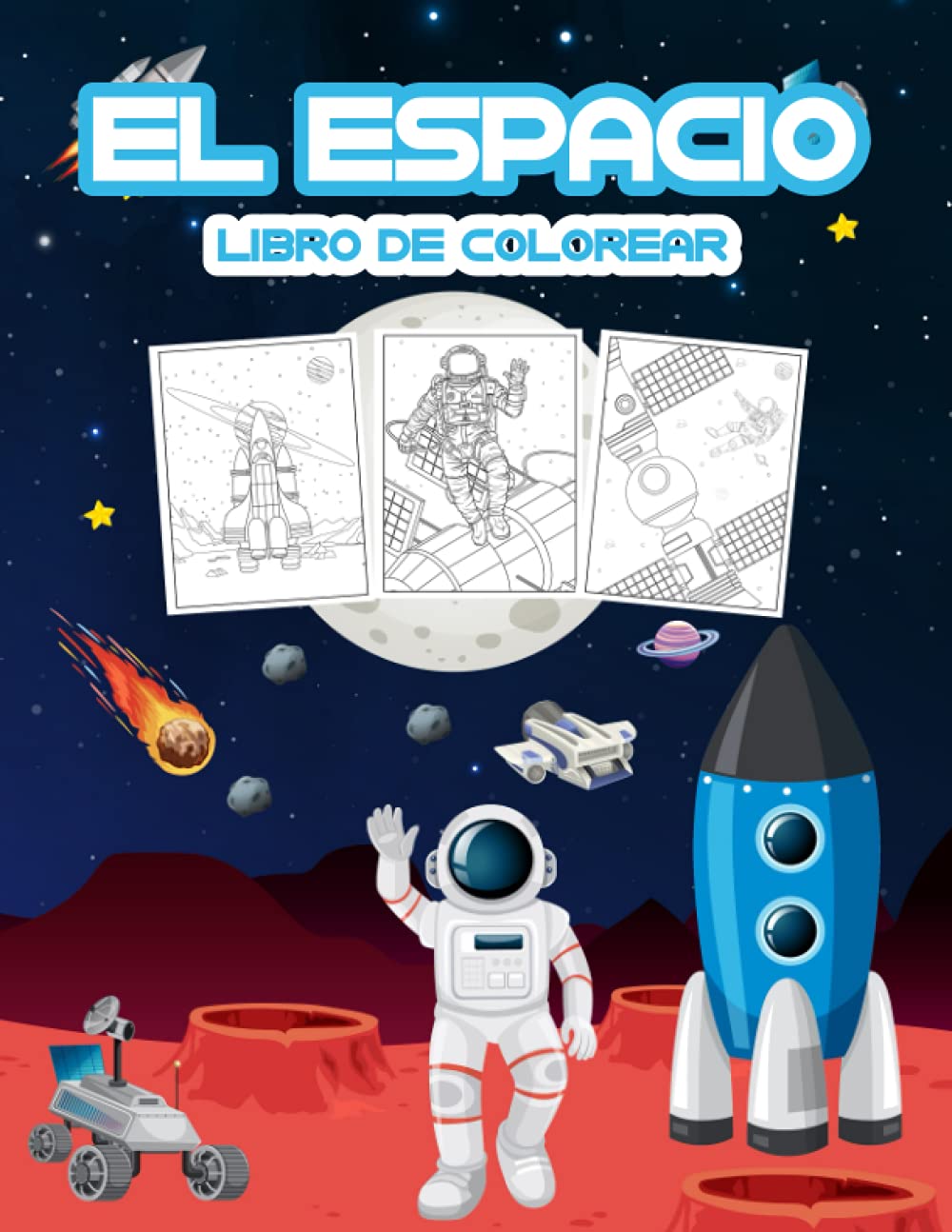 Buy El Espacio Libro de Colorear: Gran libro de actividades espaciales ...