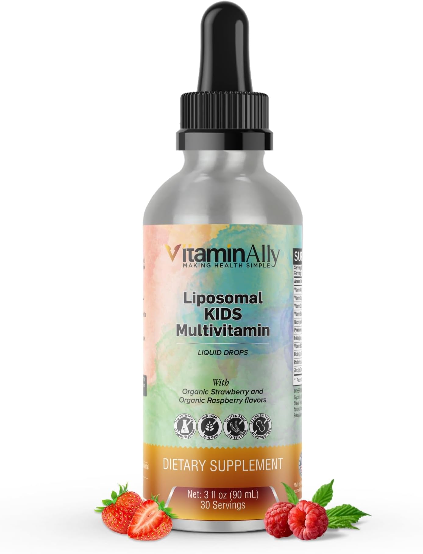 Amazon.com: Vitaminally Liposomal Kids Liquid Multivitamin | Non-GMO ...