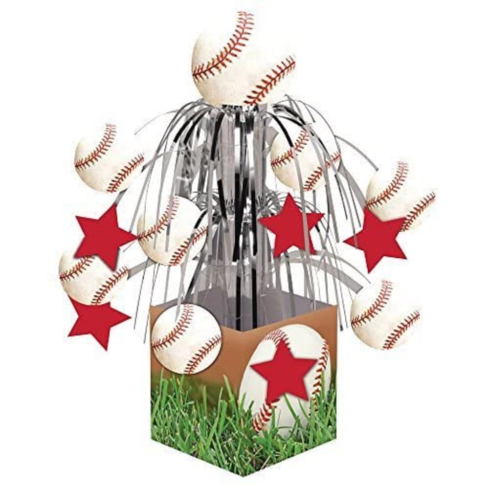 Amazon.com: Creative Converting Sports Fanatic Baseball Centerpiece ...