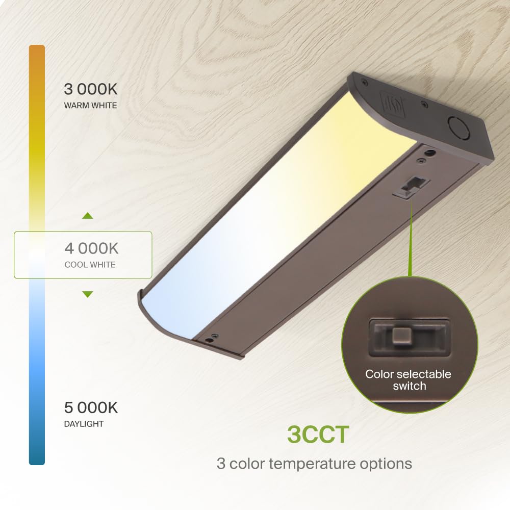Snapklik.com : LED Under Cabinet Lighting Bronze, 12 Inch 5W 325 LM ...