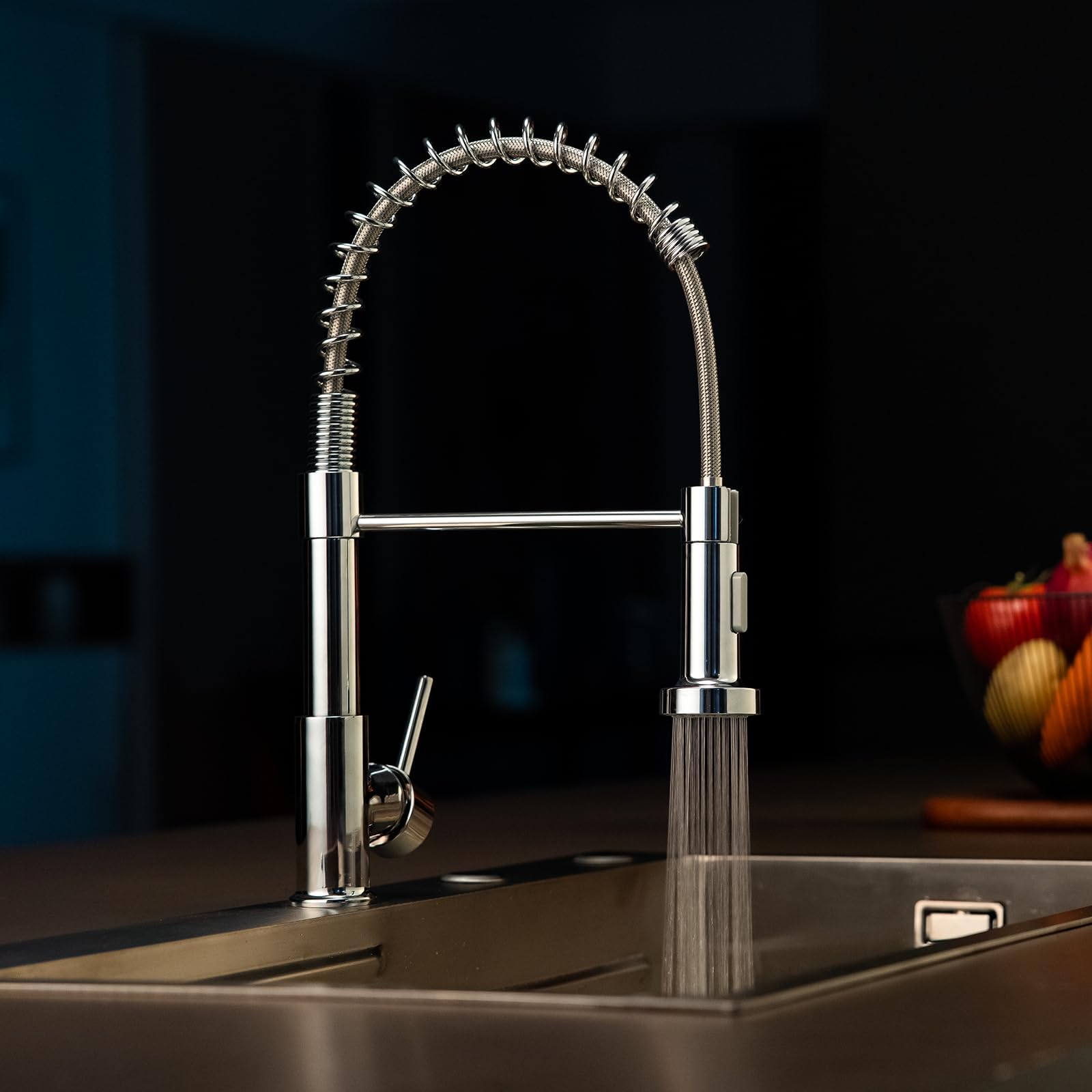 Cobbe Kitchen Sink Mixer Tap, Spring Kitchen Faucet with Pull Down ...