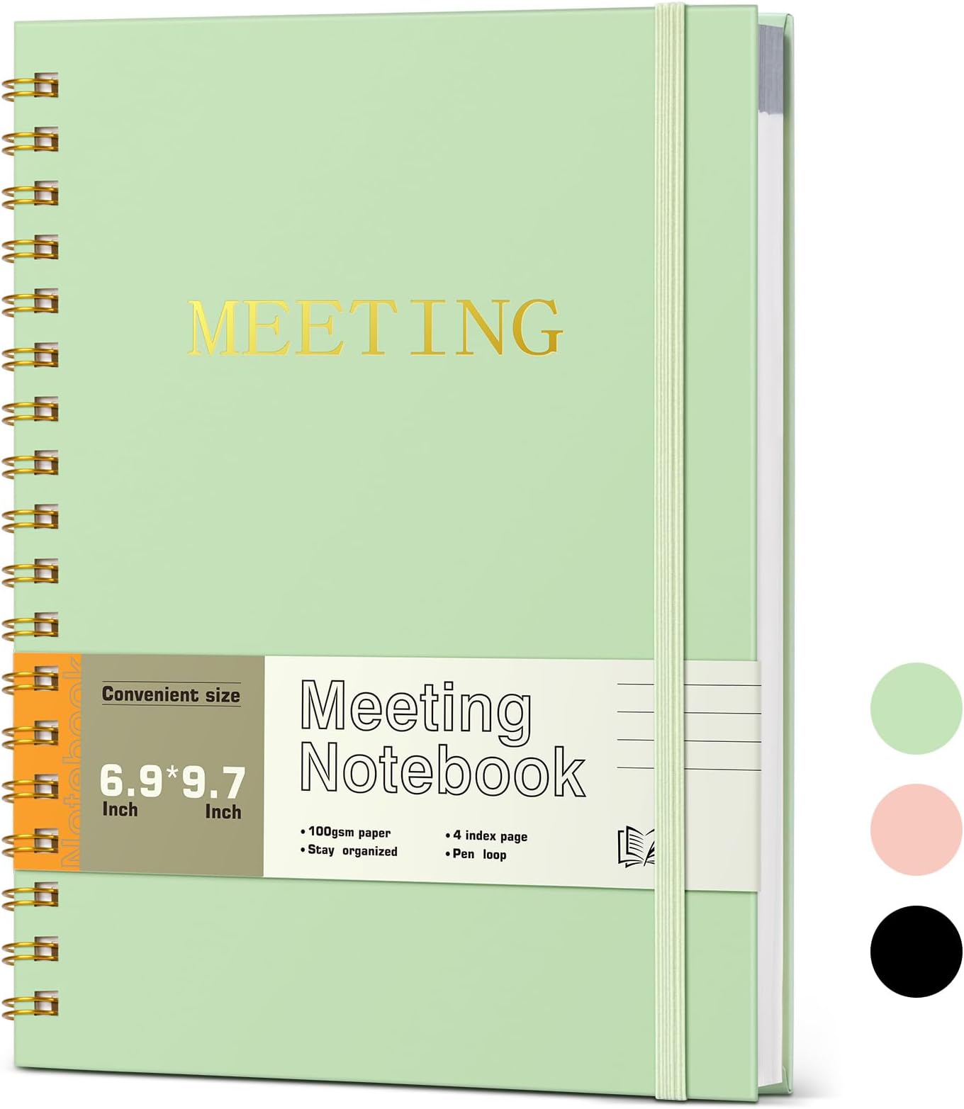 Amazon.com : Beautiful Meeting Notebook For Work Organization - Easily ...