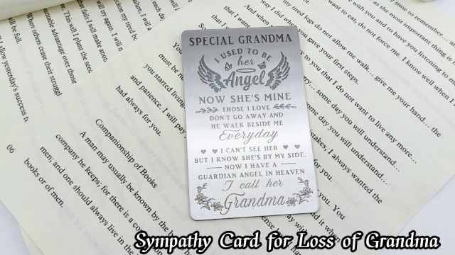 Sympathy Card for Loss of Grandma