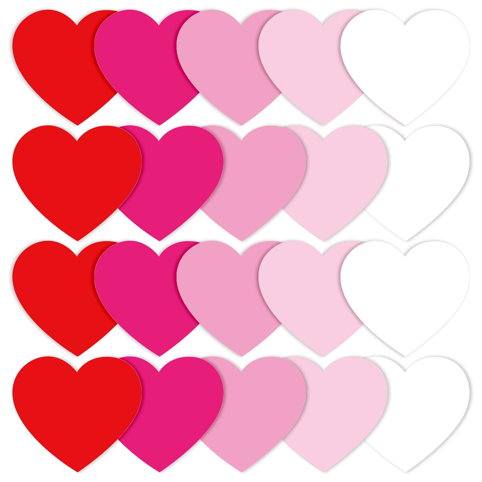 Amazon.com: JarThenaAMCS Valentine's Day Paper Cutouts 50 Pcs 6 Inch ...