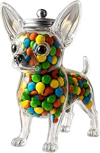 Amazon.com: Chihuahua Candy Jar, Cute Airtight Dog Snack Container for ...