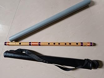 Foxit Professional Flutes C Sharp Medium Right Hand Bansuri Size 18.5 ...